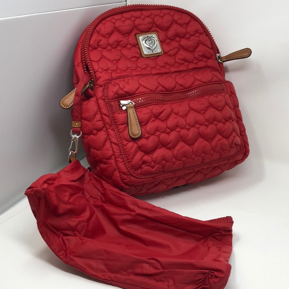 Brighton | Bags | Brighton Heart To Heart Kingston Backpack Red | Poshmark